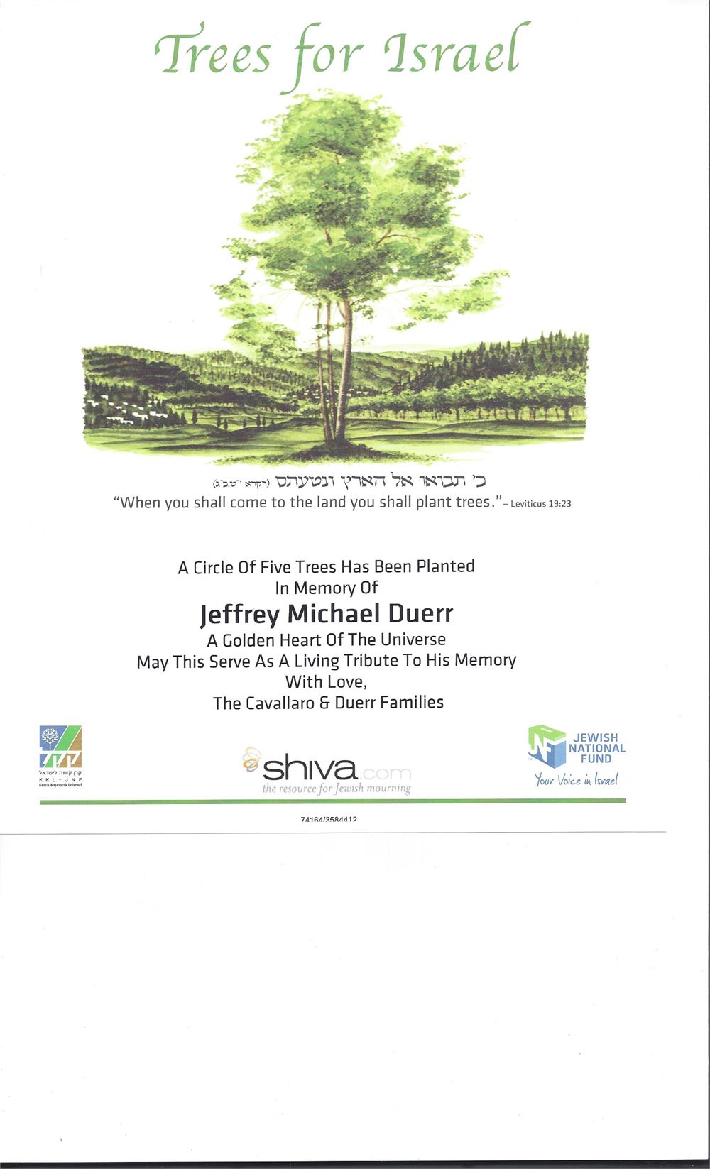 Stories and Memories of Jeffrey Michael Duerr